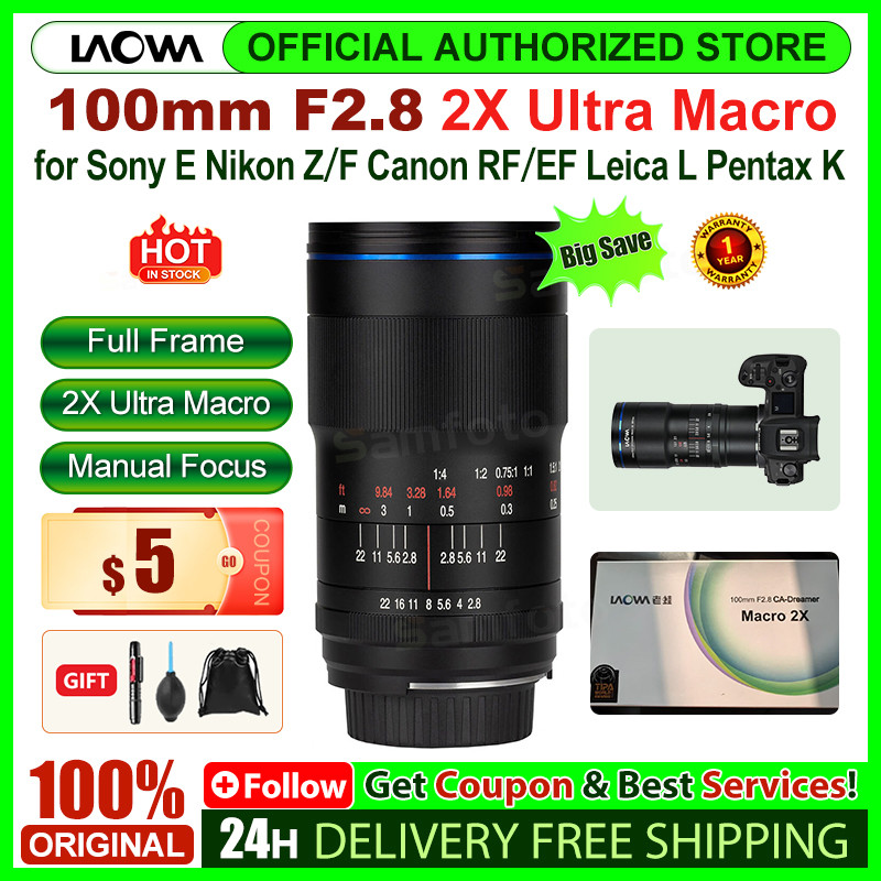 Jual Venus Optics Laowa 100mm f/2.8 2X Ultra Macro APO Camera Lens for ...