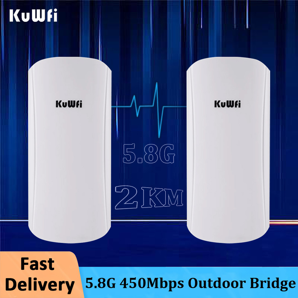 Jual Kuwfi 5GHz 450Mbps Wifi Bridge Outdoor CPE Long Range Wireless ...