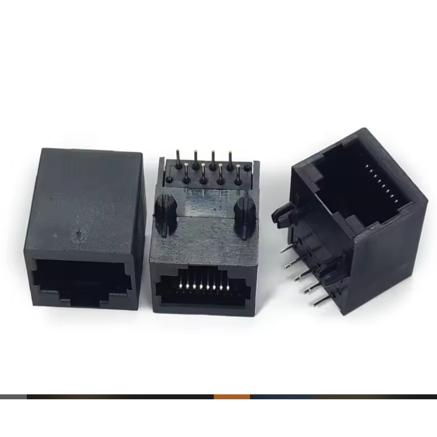 Jual RJ45 8P8C Jack Connector Plastic PCB Mount Network Internet ...