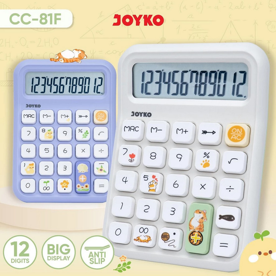Jual KALKULATOR JOYKO CC-72CO / 12 DIGIT CALCULATOR DISPLAY BESAR ...