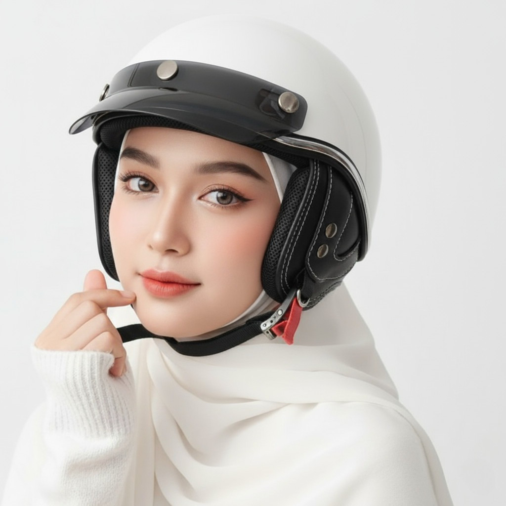 Jual Helm Half Face Retrograde Klasik Retro Chip Cooper Warna Matte ...