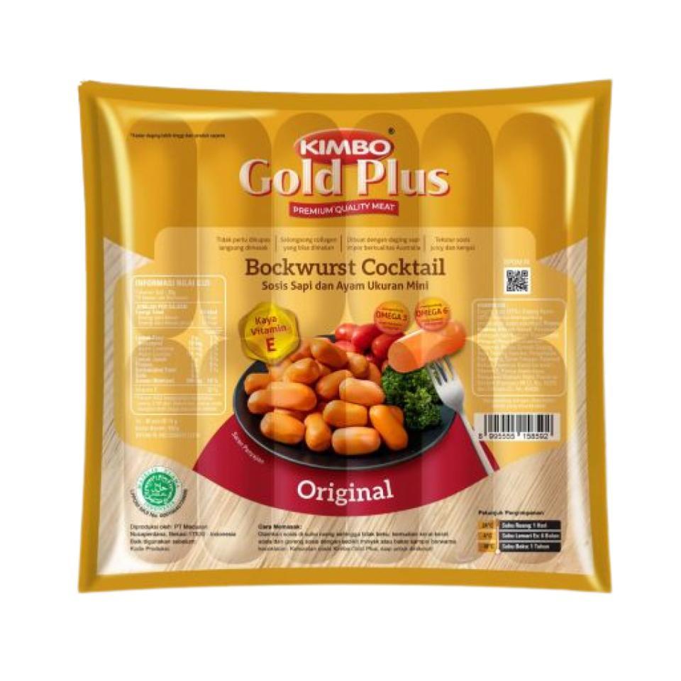Jual Kimbo Sosis Sapi Cocktail Gold Plus 420 gr | Shopee Indonesia