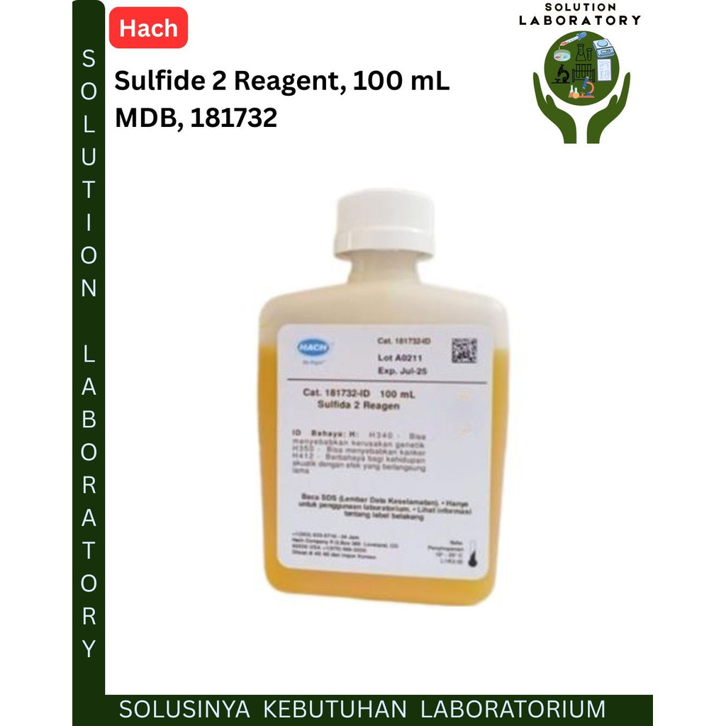 Jual Sulfide 2 Reagent, 100 mL MDB, 181732 Hach | Shopee Indonesia