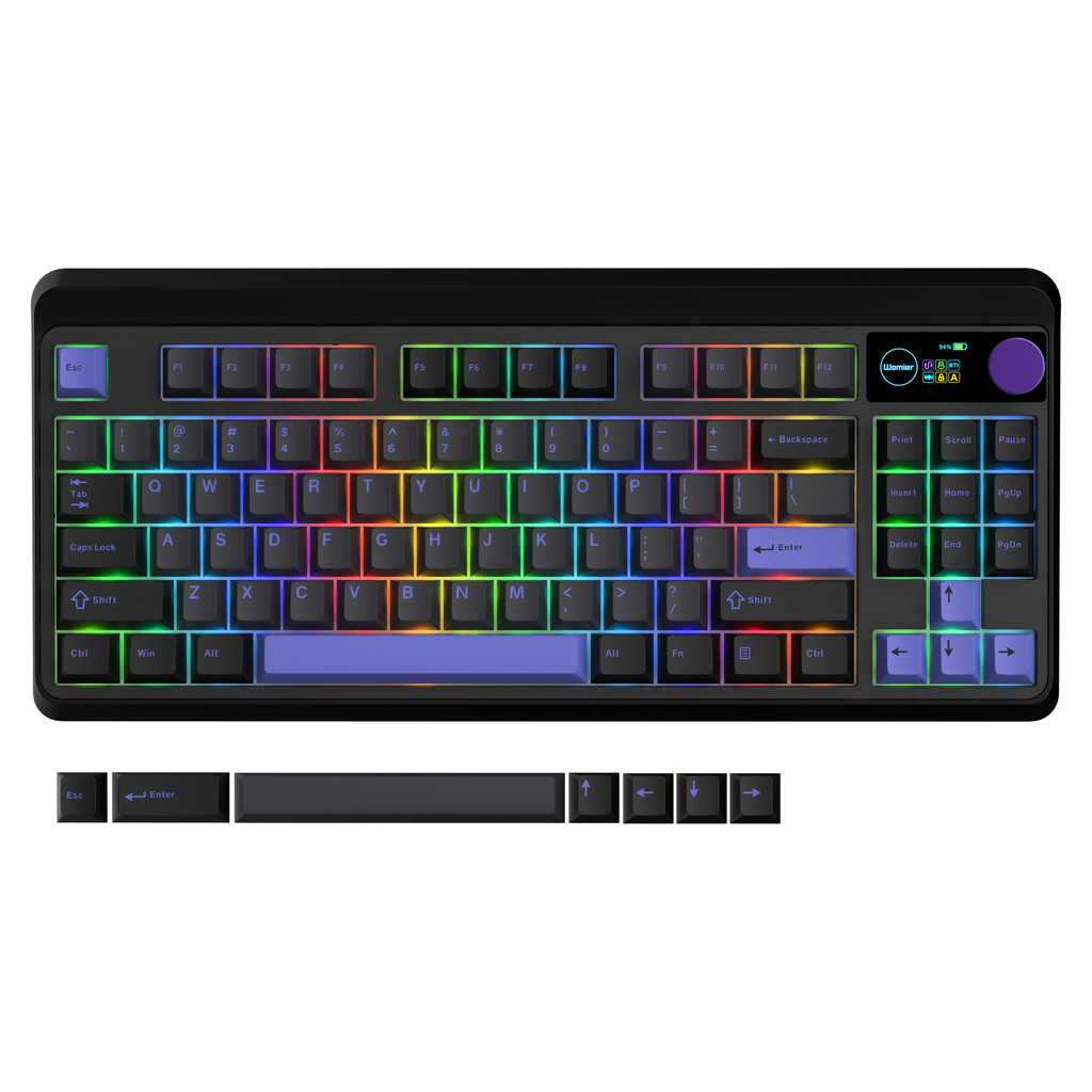 Jual womier M87 Pro Hot Swap TKL RGB Mechanical Keyboard 3-Modes Gasket ...