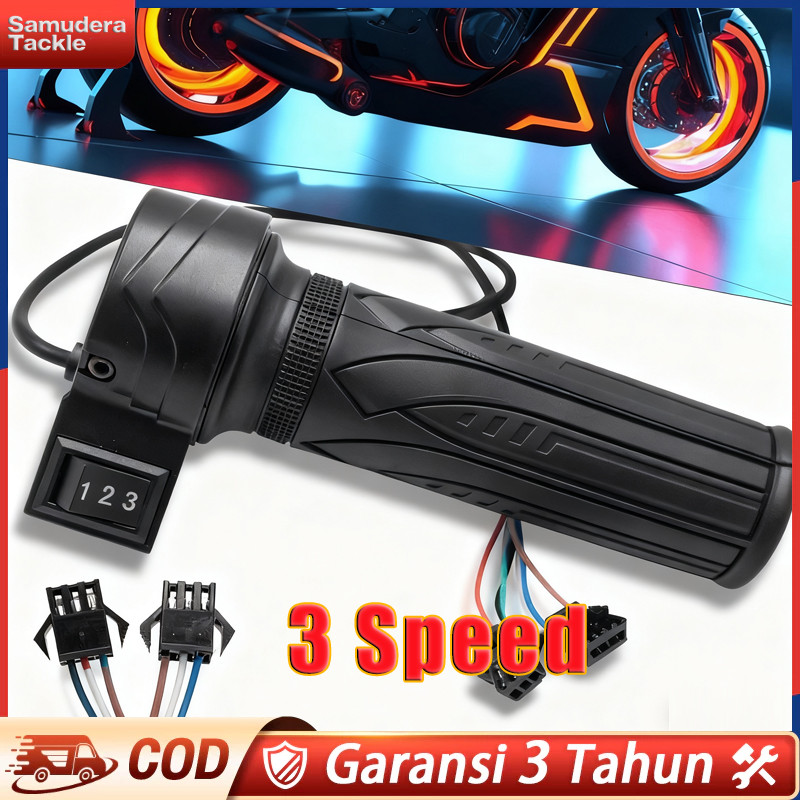 Jual COD 3 Speed Grip Gas Sepeda Listrik / Handle Grip Gas Adjustable ...