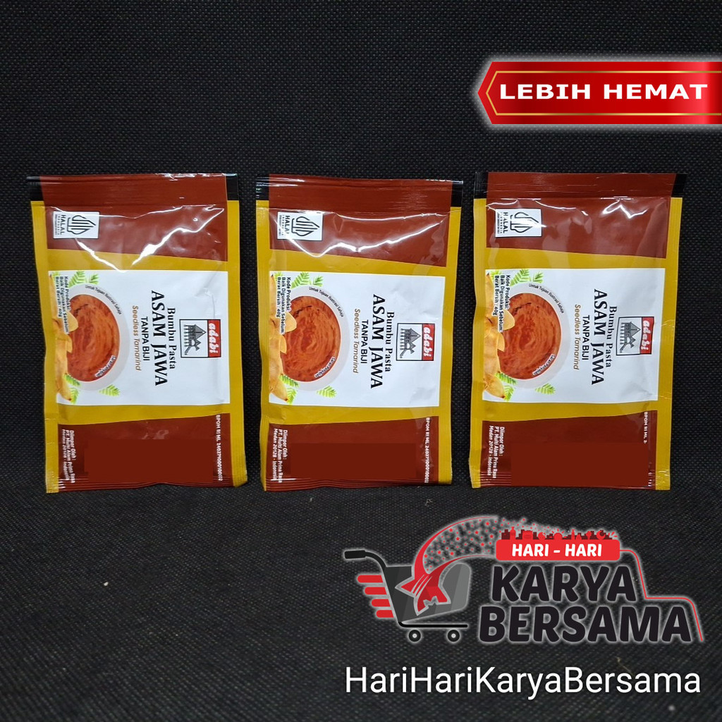 Jual BUMBU MASAK ADABI PASTA ASAM JAWA TANPA BIJI SEEDLESS TAMARIND ...