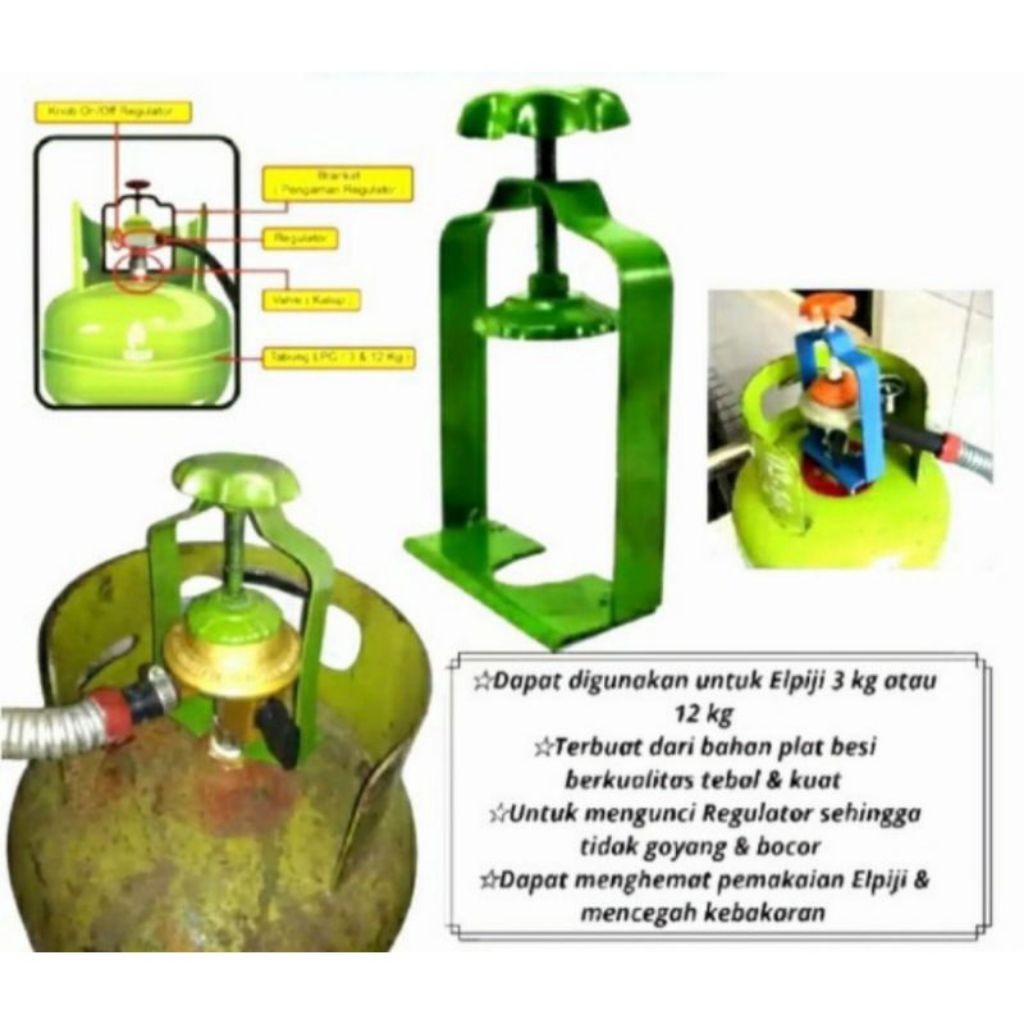 Jual Alat Pengaman Regulator Gas Anti Bocor / Alat Pengencang Pengunci ...