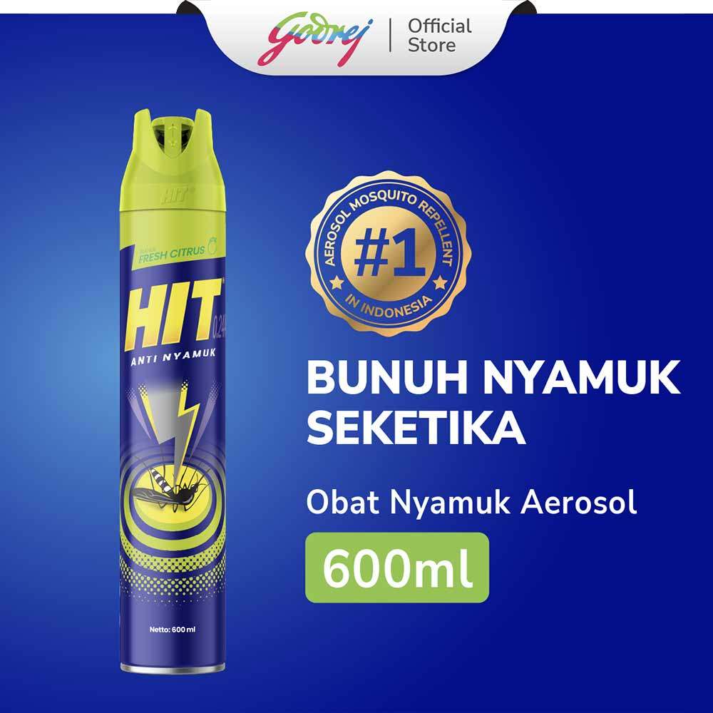 Jual HIT INSEKTISIDA SPRAY FRESH CITRUS 600mL | Shopee Indonesia