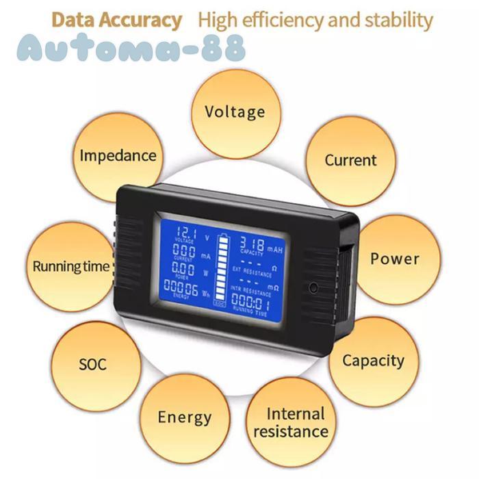 Jual Solar Panel Battery ACCU Capacity meter DC 10-200V 100A PZEM-015 ...