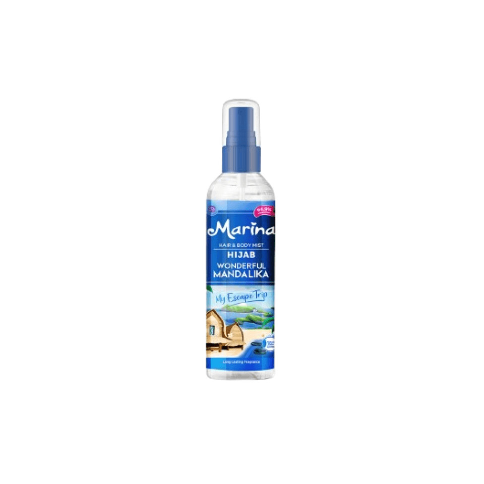 Jual Marina Body Mist Hijab Wonderful Mandalika Botol 100 ml | Shopee ...