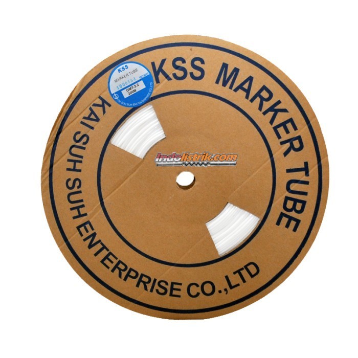 Jual Marker Tube 3,2mm 200Mtr/Roll Kabel Marker Label OMT 3.2 Putih KSS ...