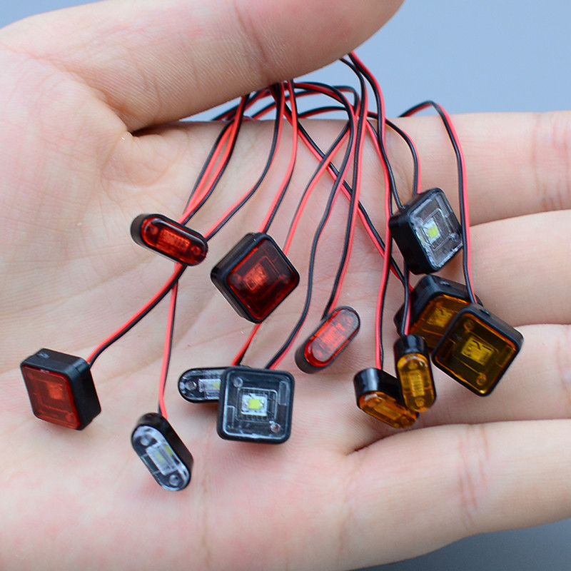 Jual RC Car Square Oval Spotlight LED Position Lamp Side Light Warning ...