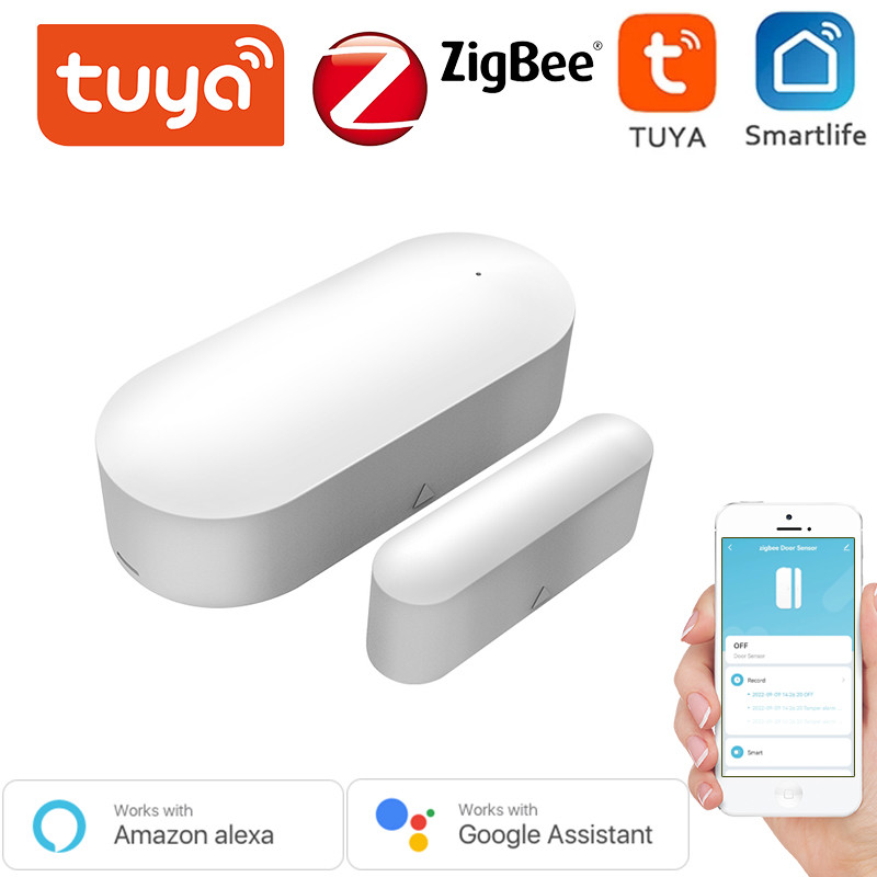 Jual Tuya WiFi/Zigbee Door Window Sensor Garage Door Detector ...