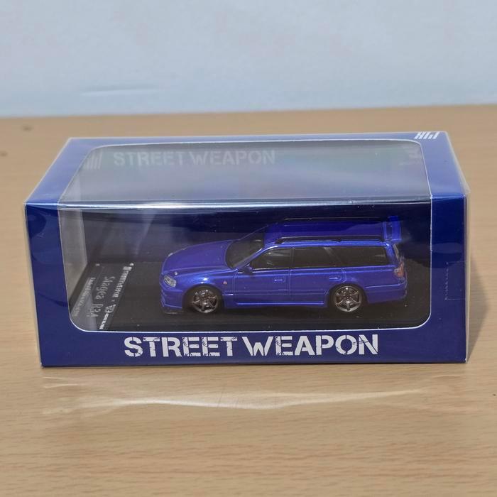 Jual Street Weapon Ghost Player Stagea R34 Blue Diecast Koleksi Mobil ...