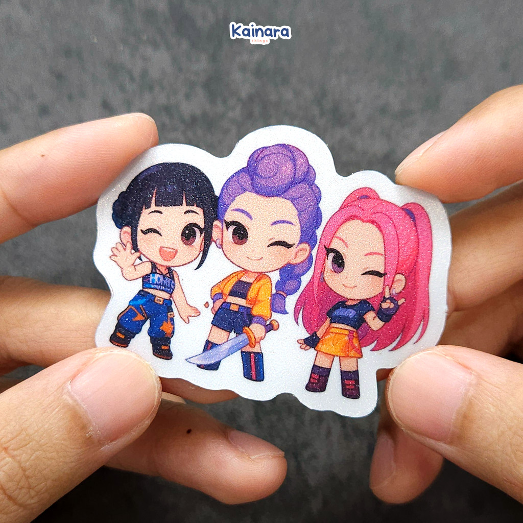 Jual Sticker KPOP Demon Hunter - Huntrix Chibi / Stiker Anime K POP ...
