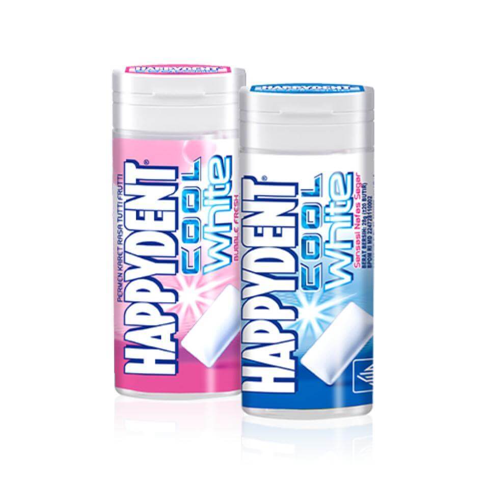 Jual Happydent Permen Cool White Rasa Mint Botol 28 gr | Shopee Indonesia