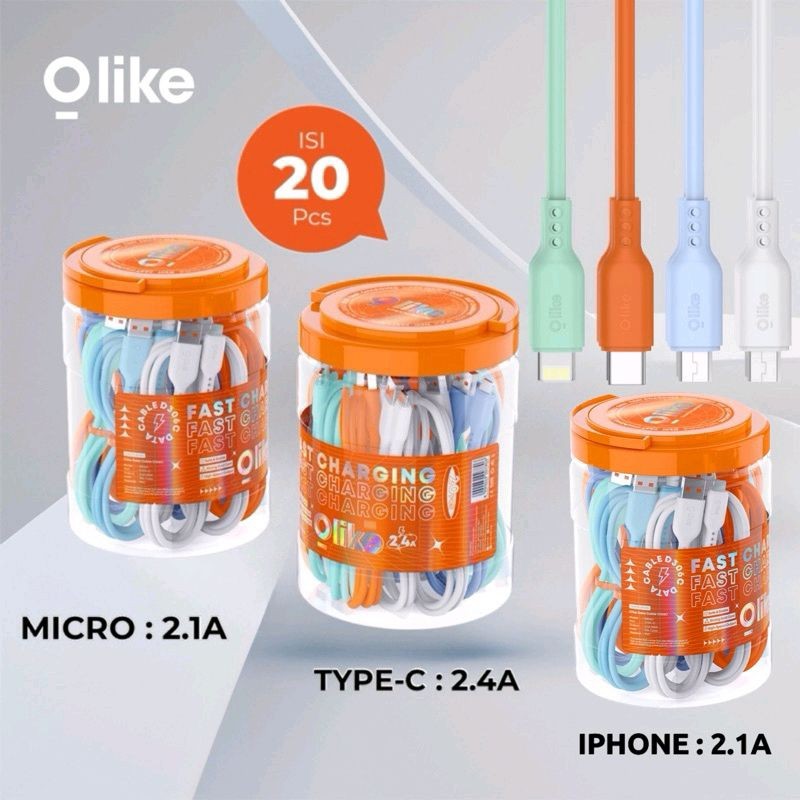 Jual OLIKE D306 Kabel Data D306M Cable Data USB Micro 2.1A ( 1 Topes 20 ...