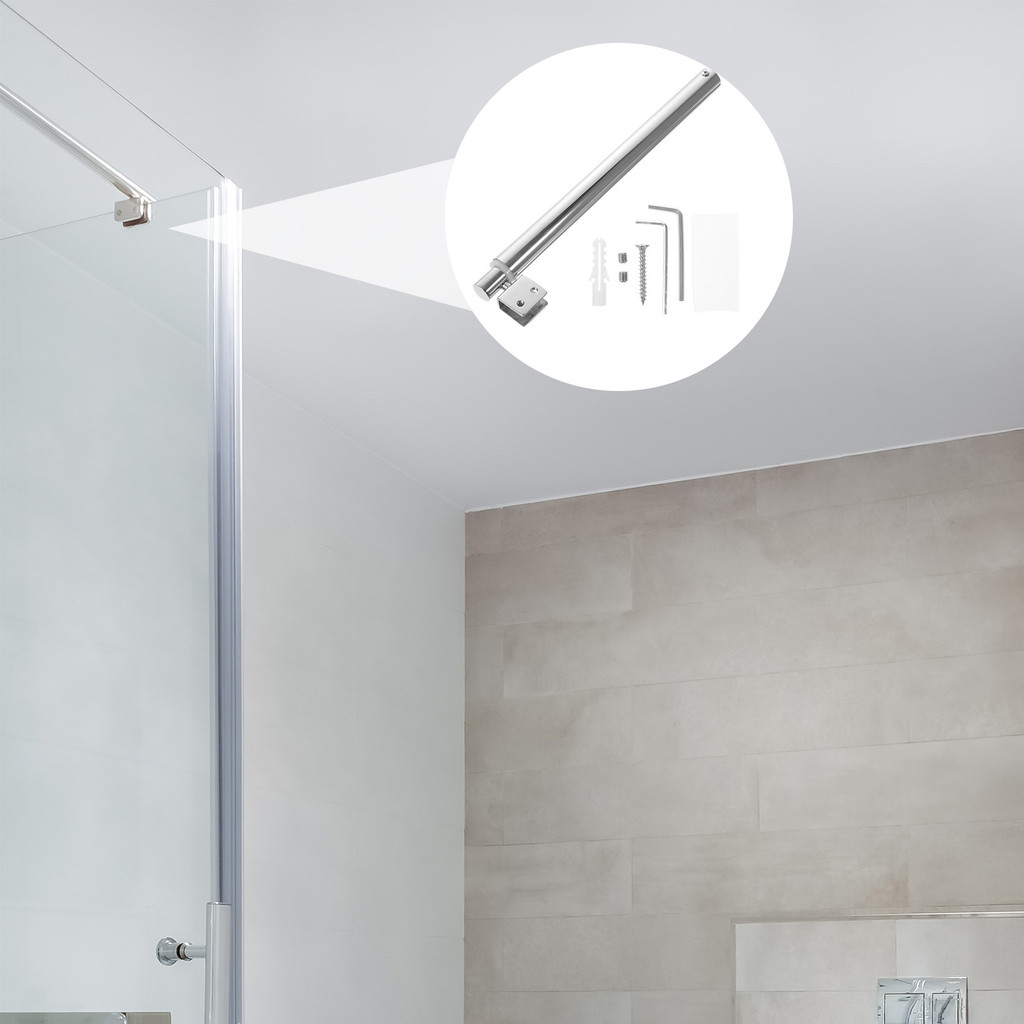 Jual High Strength Stainless Steel Shower Glass Support Bar 812mm ...