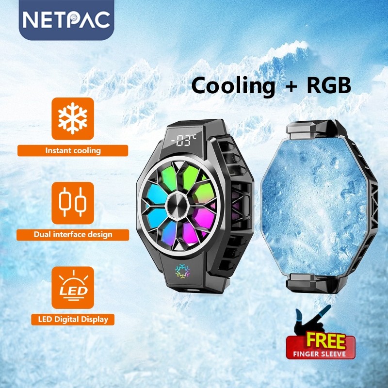 Jual AS NETPAC Funcooler X9 Fan Cooler Hp Pengatur Suhu Radiator Kipas ...