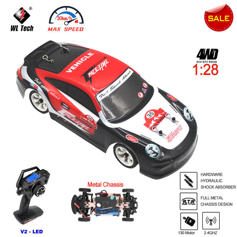 Jual WLtoys K969 1:28 4WD 2.4G Mini RC Racing Car High Speed Off-Road ...