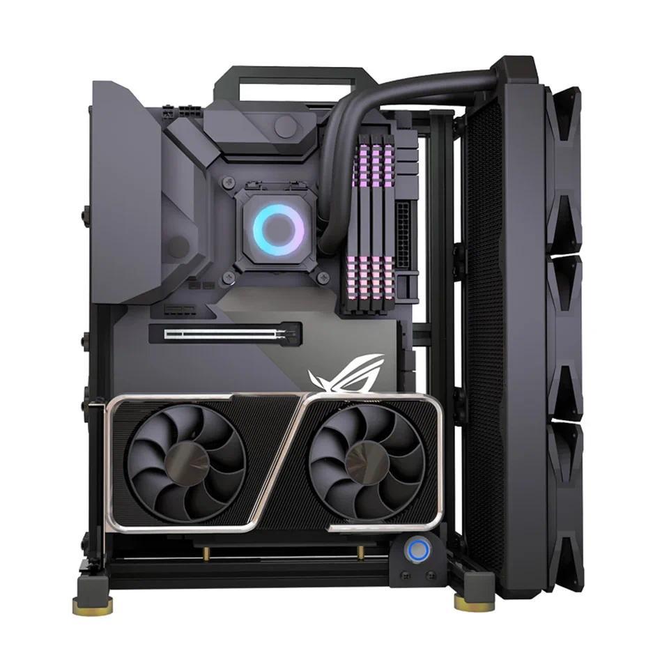 Jual Y Gamers Cabinet MOD ITX MATX PC Case Open Frame Aluminum Creative ...