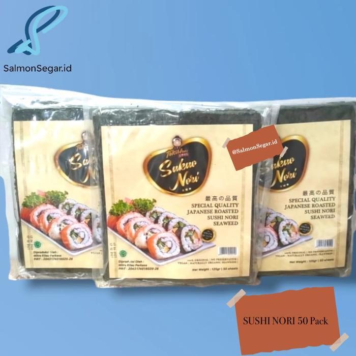 Jual Tokinori Sushi 50 Lembar - Sushi Nori Gold - Rumput Laut Seaweed ...