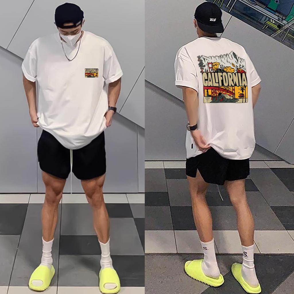Jual Kaos Oversize Lengan Pendek | Tshirt Motif Cal City Korean Style ...