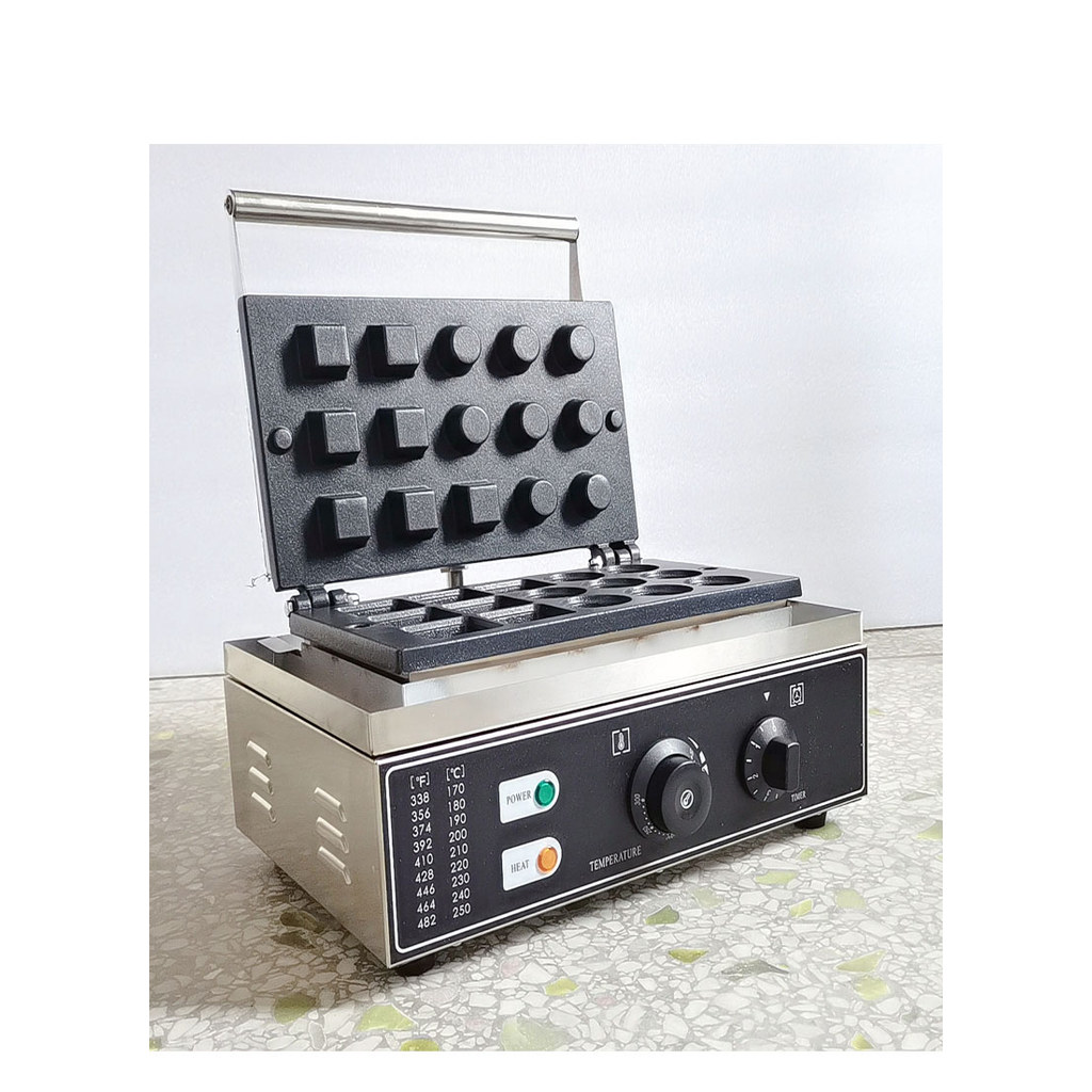 Jual Commercial Nonstick 110v 220v Electric 15pcs Mini Round Pastry ...