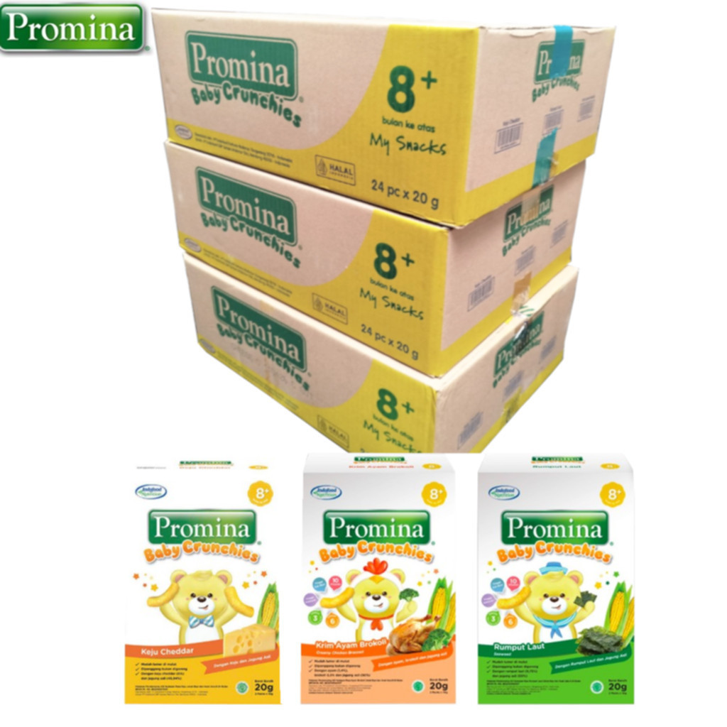 Jual PER KARTON Promina Baby Crunchies 20gr ISI 24 PCS 3 VARIAN ...