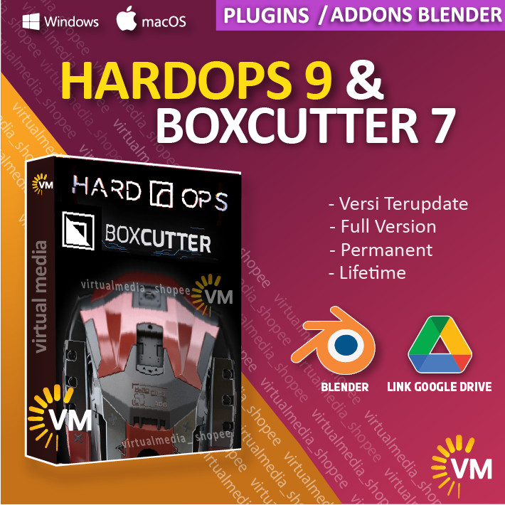 Jual ADDON HARDOPS 9 BOX CUTTER 7 PLUGIN BLENDER 3D HOPS MAC WINDOWS ...