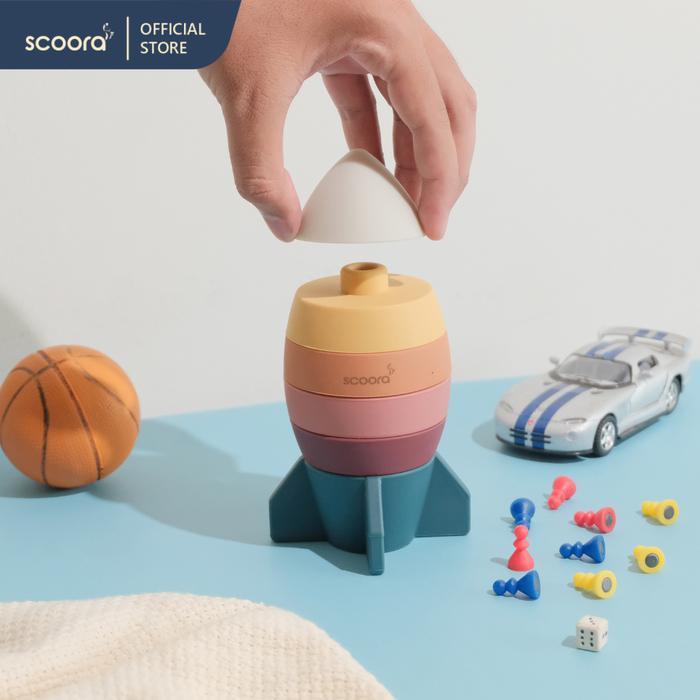 Jual SCOORA Silie Stacking Rocket Toys Mainan Montessory | Shopee Indonesia