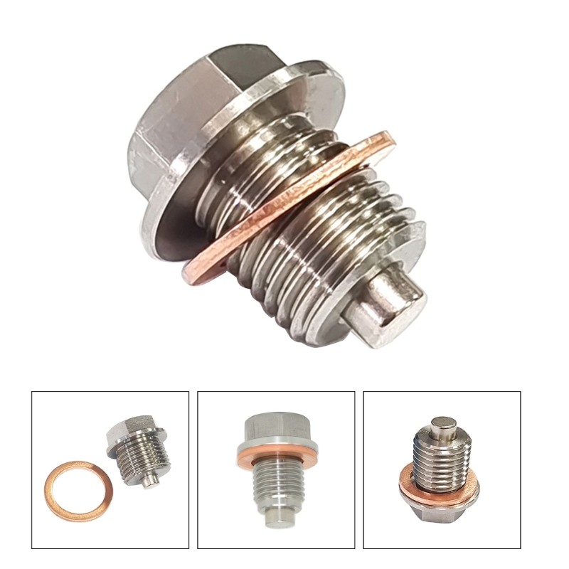 Jual M12x1.25/M14x1.5/M16x1.5 Oil Drain Plug Oil Pan Drain with Washer ...