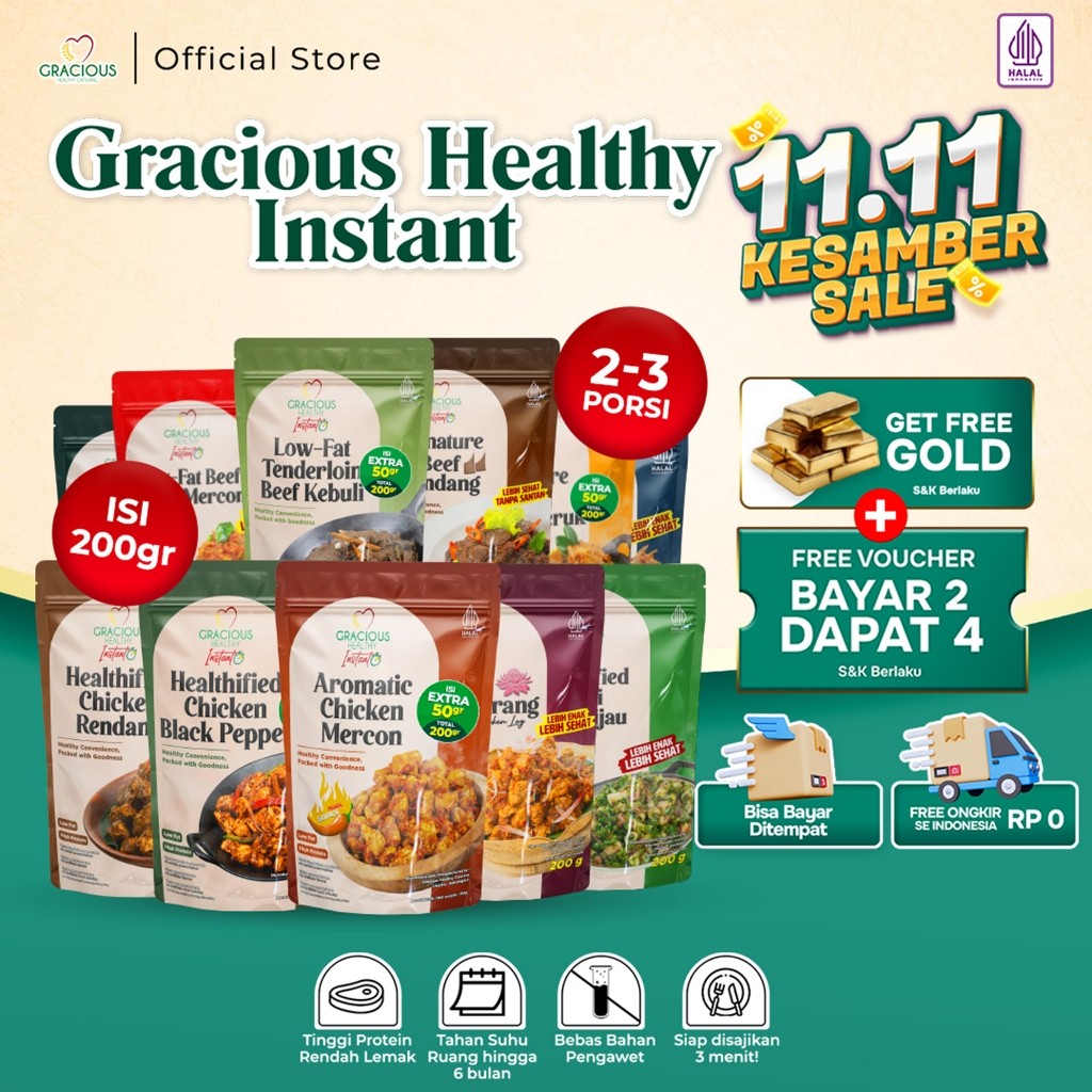 Jual Gracious Healthy Instant (Makanan Instant Sehat Siap Saji ...