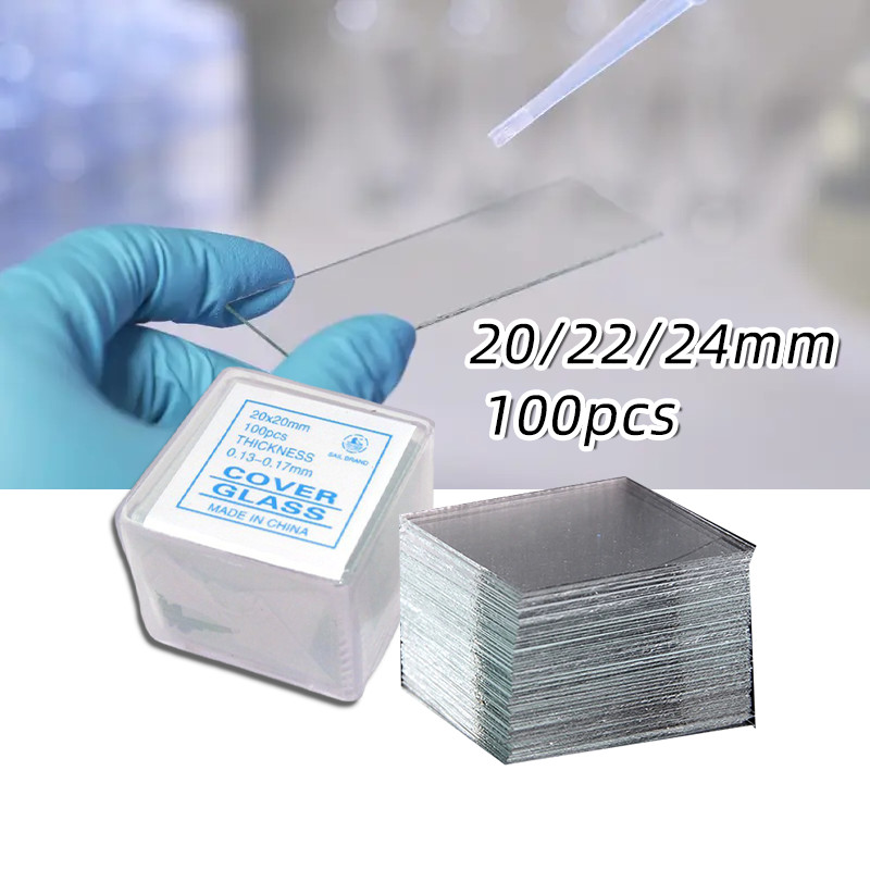 Jual 100pcs Kaca Penutup Mikroskop / Cover Glass / Kaca Preparat / Kaca ...