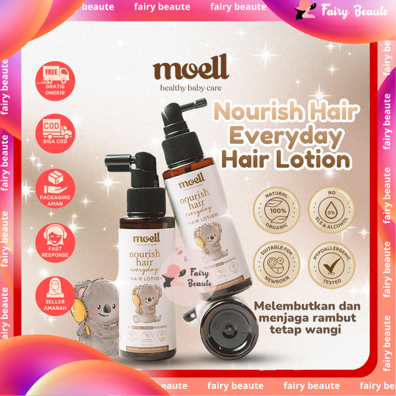 Jual Moell Hair Lotion 100ml Dengan Panax Ginseng, Kemiri, Biotin ...