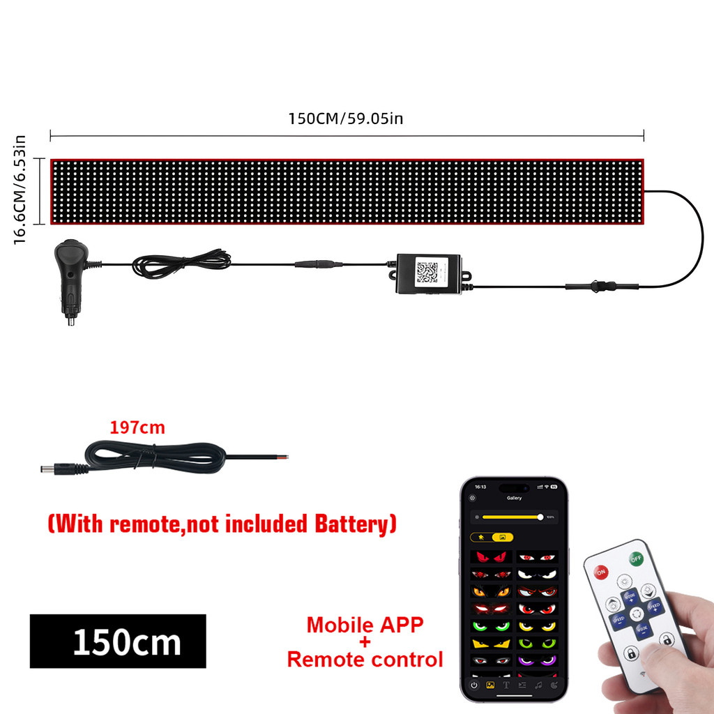 Jual Truck Car Devil Eye LED Matrix Pixel Panel Light APP Remote ...