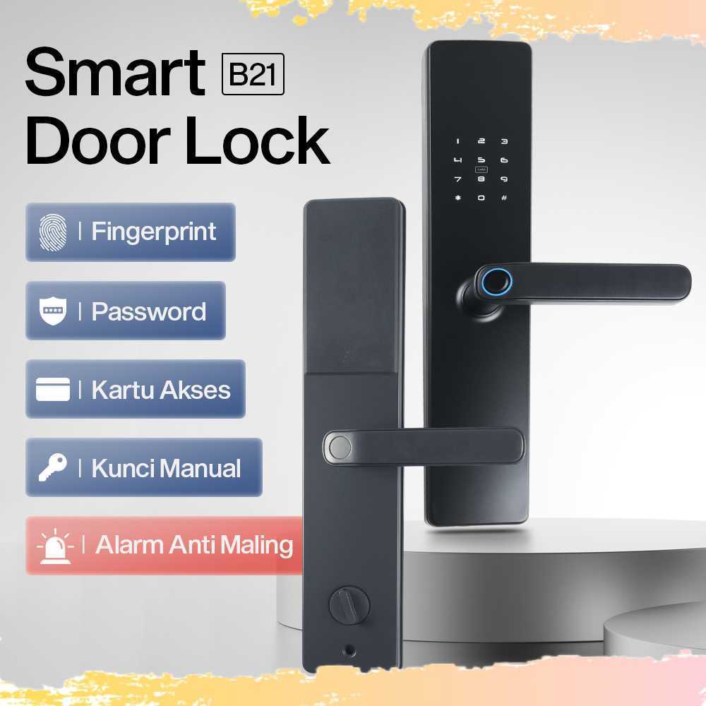 Jual DNK - Benzi Smart Door Lock Fingerprint Password Card Cryptography ...