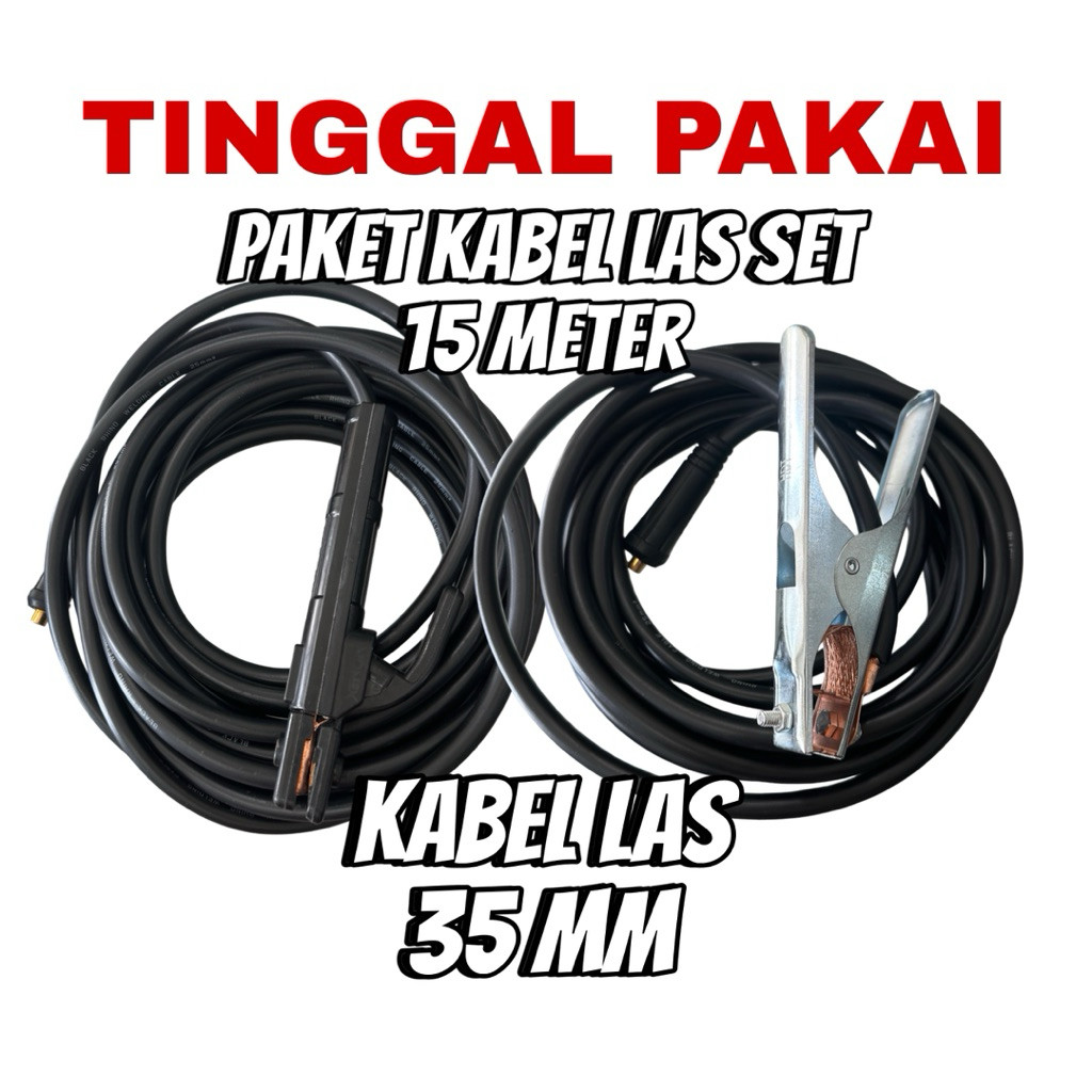 Jual Komplit kabel las set plus masa 35mm RHINO kabel trafo las listrik ...