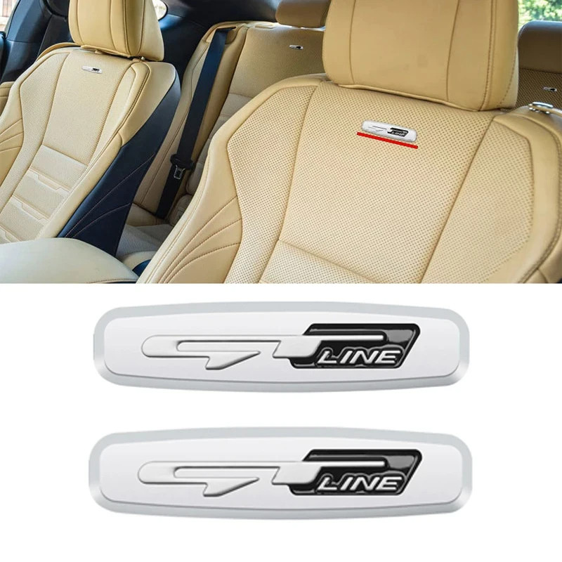 Jual 3D Metal Car Seat stickers GT Line Seat Sticker For KIA K5 K3 ...