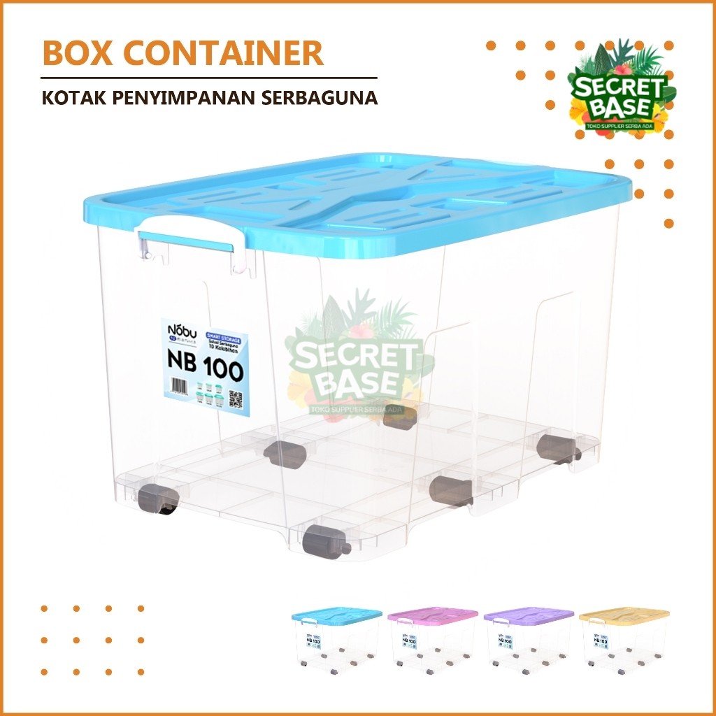 Jual BOX CONTAINER + RODA - Box Plastik 100 L / 85 L / 55 L / 40 L ...