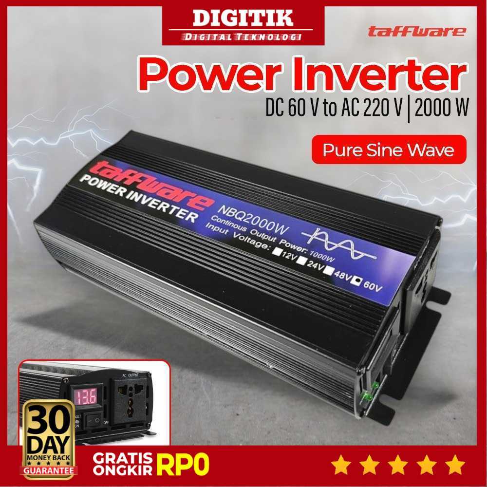 Jual DIGITIK - Taffware Power Inverter Mobil Pure Sine Wave DC 60V to ...