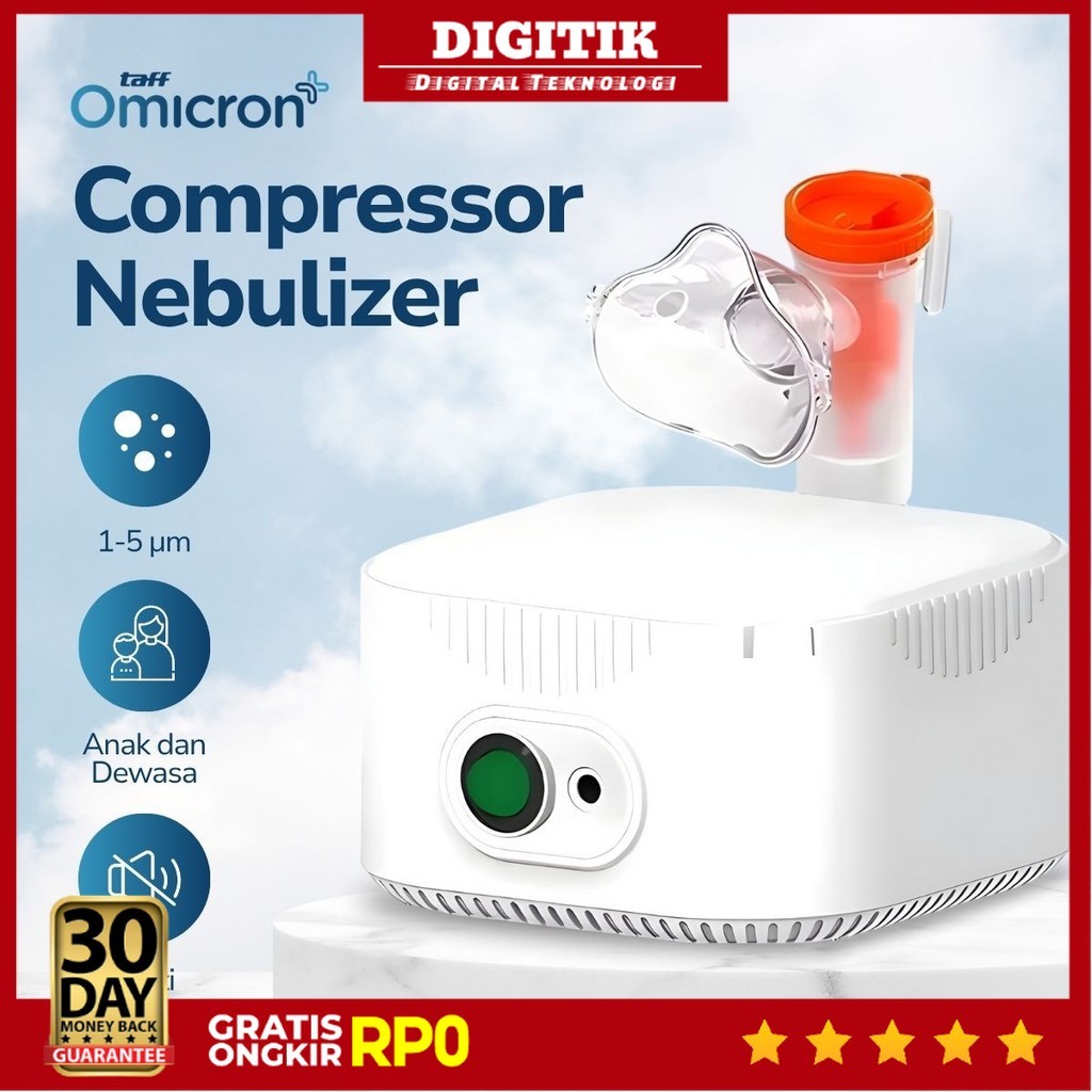 Jual DIGITIK - TaffOmicron Alat Terapi Pernapasan Medical Nebulizer Atomizer - JSL-W310 | Shopee ...