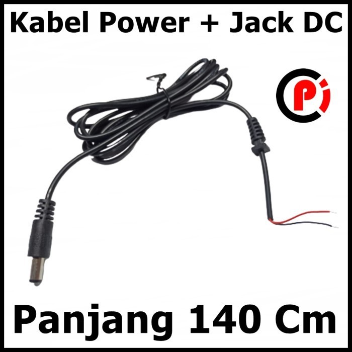 Jual Kabel Power Plus Jack DC Standart 5.5mm x 2.1mm Panjang 1 Meter ...