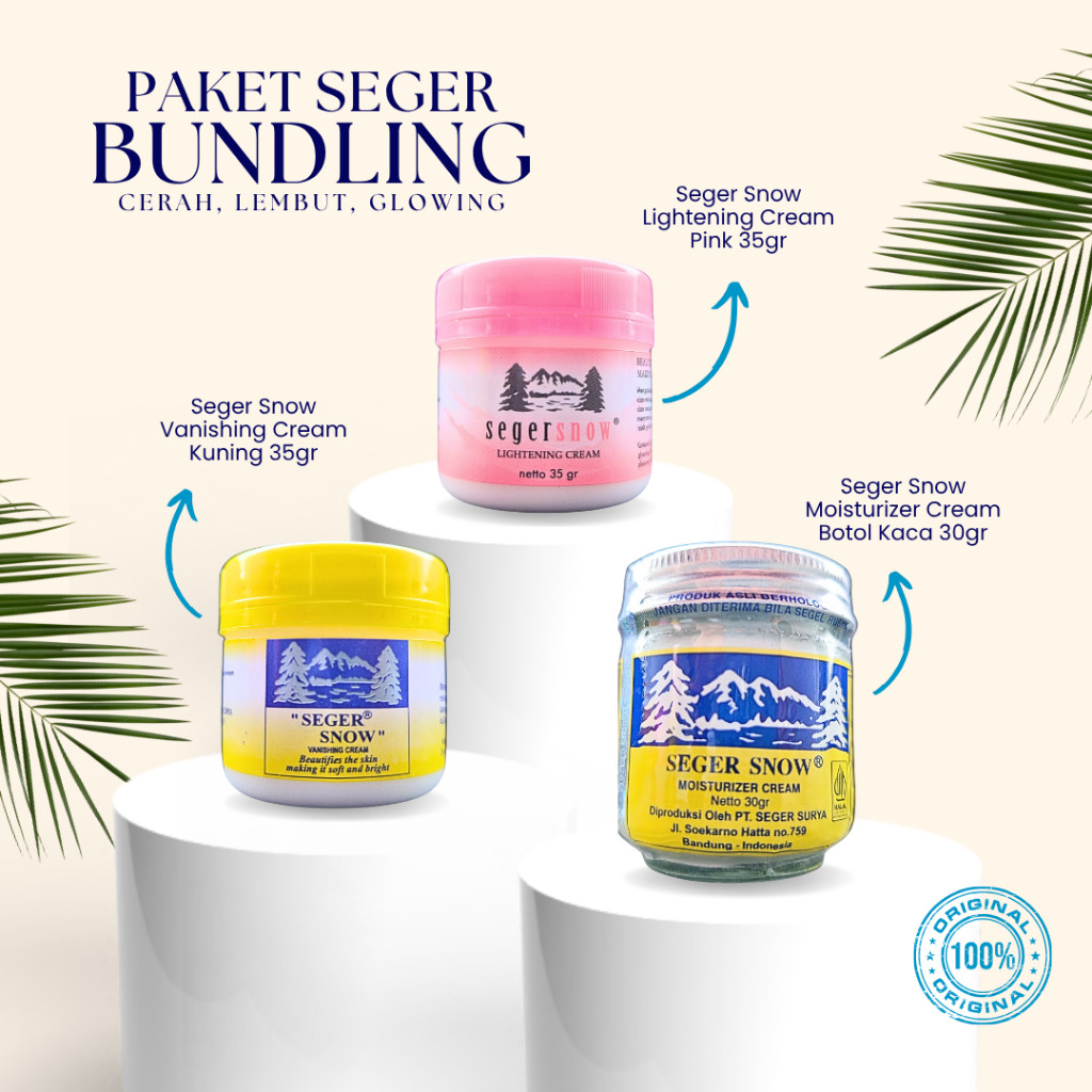 Jual Paket BUNDLING Seger Snow Set Perawatan Wajah Glowing (KACA ...