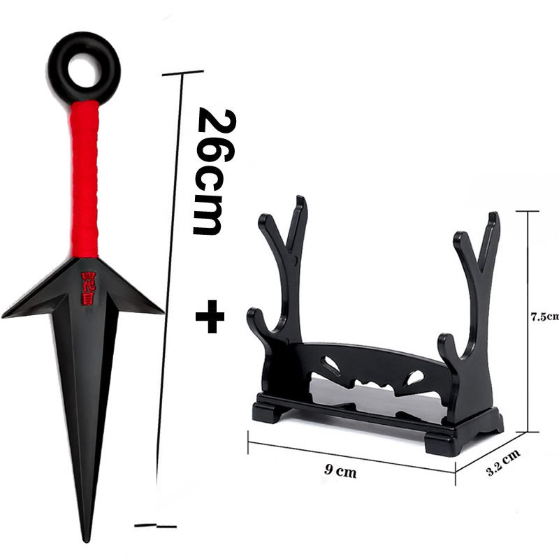 Jual Anime Cosplay Naruto Kunai Weapon Display Stand Uzumaki Kakashi ...