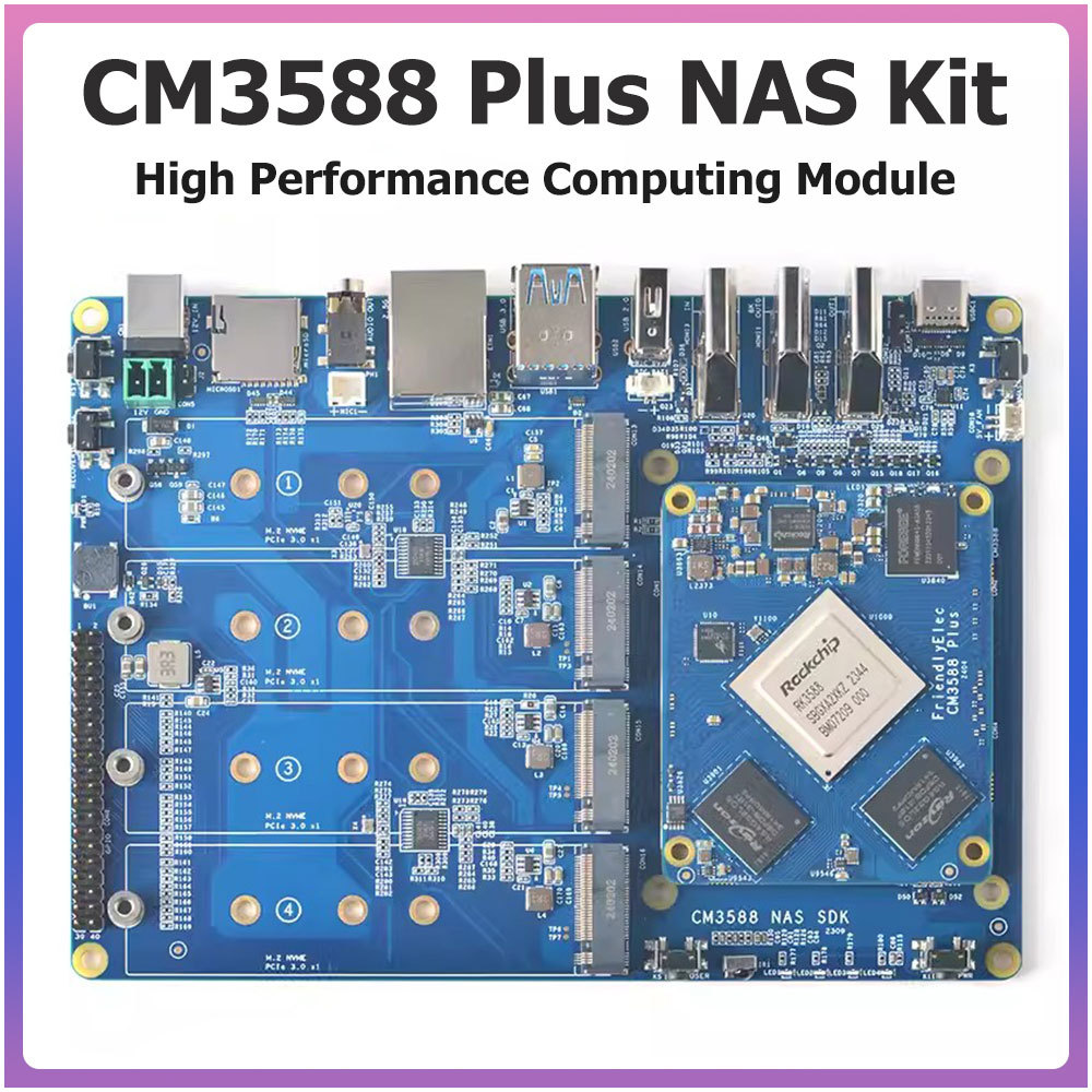 Jual CM3588 Plus NAS Kit Rockchip RK3588 Development Board PCIe 2.5G ...