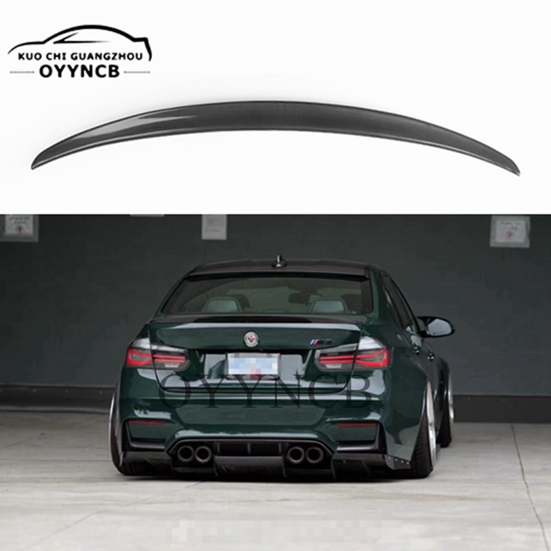 Jual Real Carbon Fiber Trunk Car Spoiler Wing For BMW F30 F35 3 Series ...