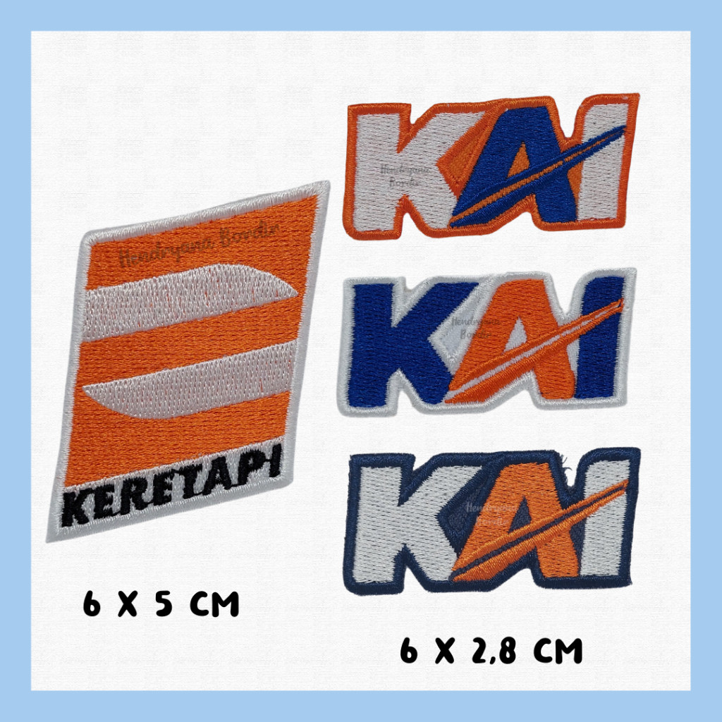 Jual PB50 Bordir Logo KAI Kereta Api Indonesia / Keretapi — Patch Badge ...
