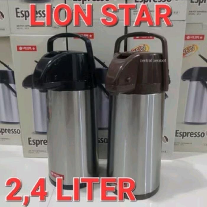 Jual LION STAR TERMOS POMPA STAINLISS/THERMOS PENCET LION STAR AIR POT ...