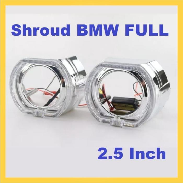 Jual SHROUD Biled Angel Eyes Biled Projector Tipe BMW Full 2.5 Inch 3 ...